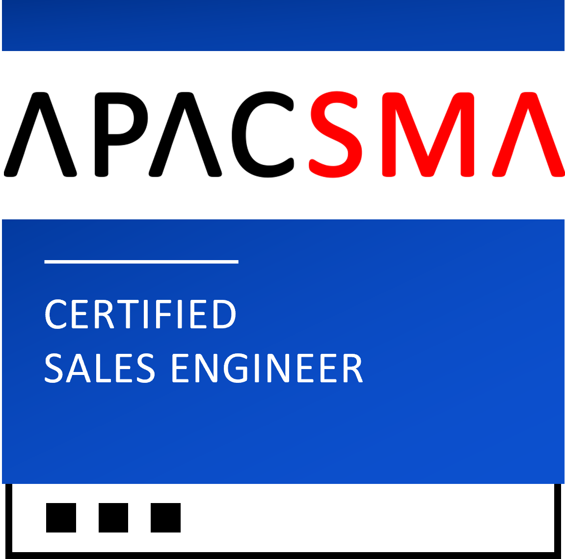 Certified Sales Engineer Training and Certification | APACSMA